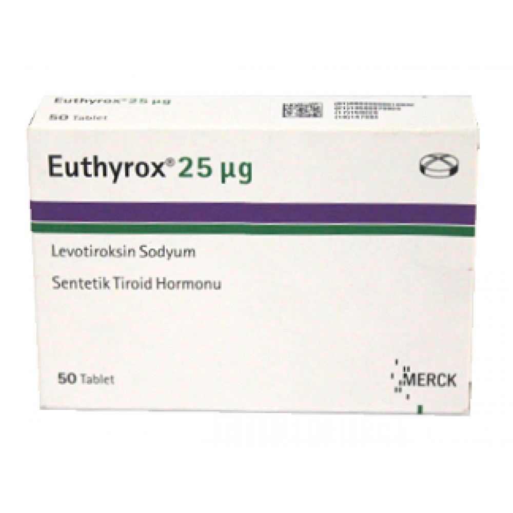 Euthyrox 25mcg 50 tabs - Euro Bracalet