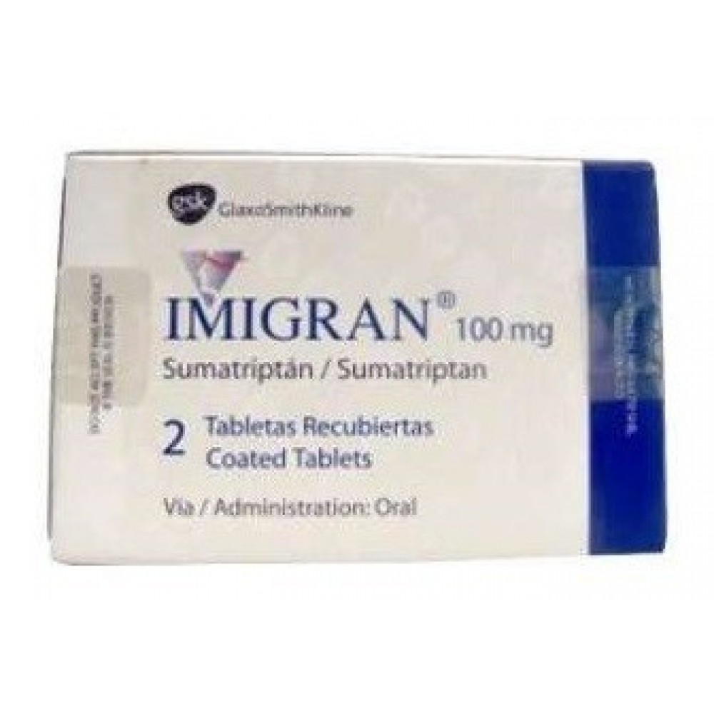 Imigran 100mg 2 tabs - Gran Silver