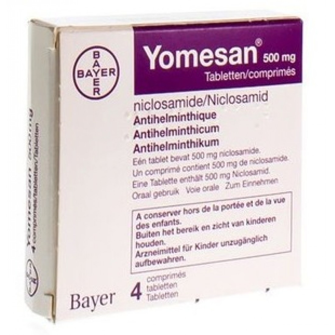 Yomesan 500 mg 4 tablets - Yomesan500 mg