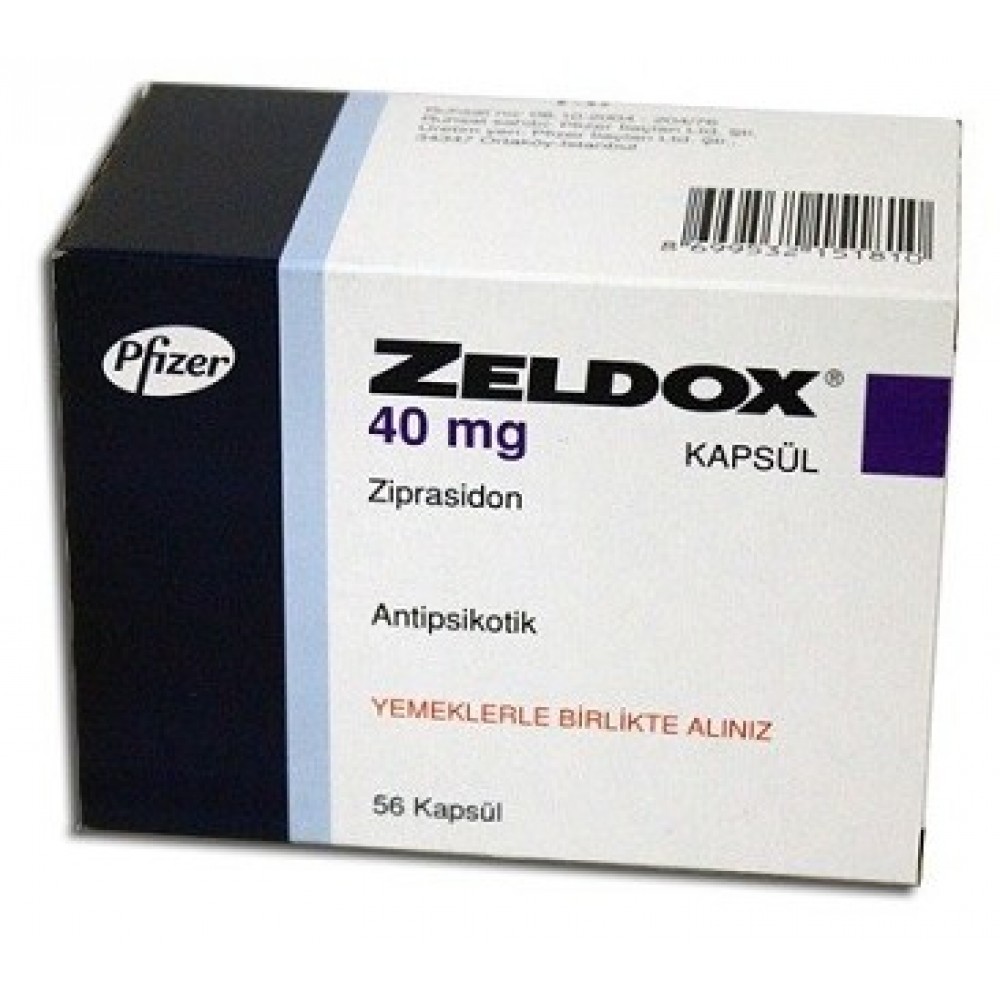 Zeldox (Geodon) 40mg 56 caps - Zeldosa Silver